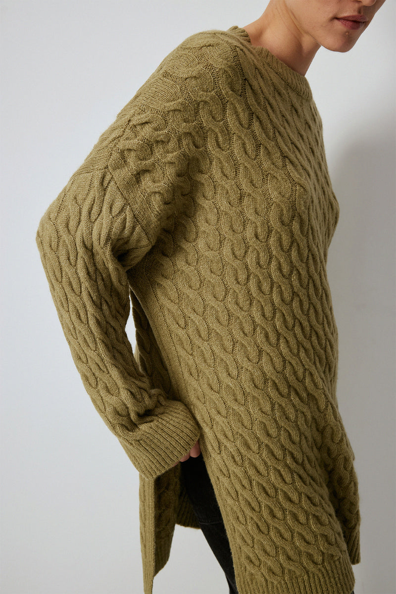OVERSIZED HAIR BRAID SWEATER – Touché Europe