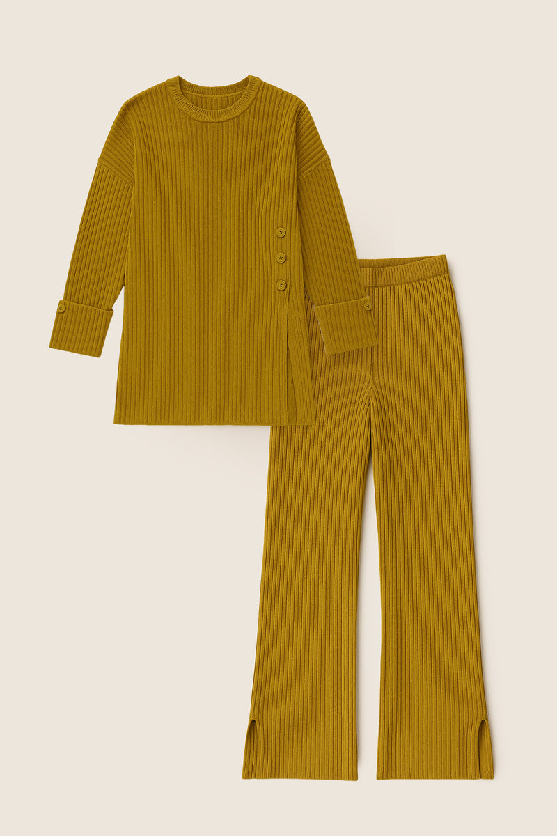 KNITWEAR SET WITH BUTTON DETAILED – Touché Europe